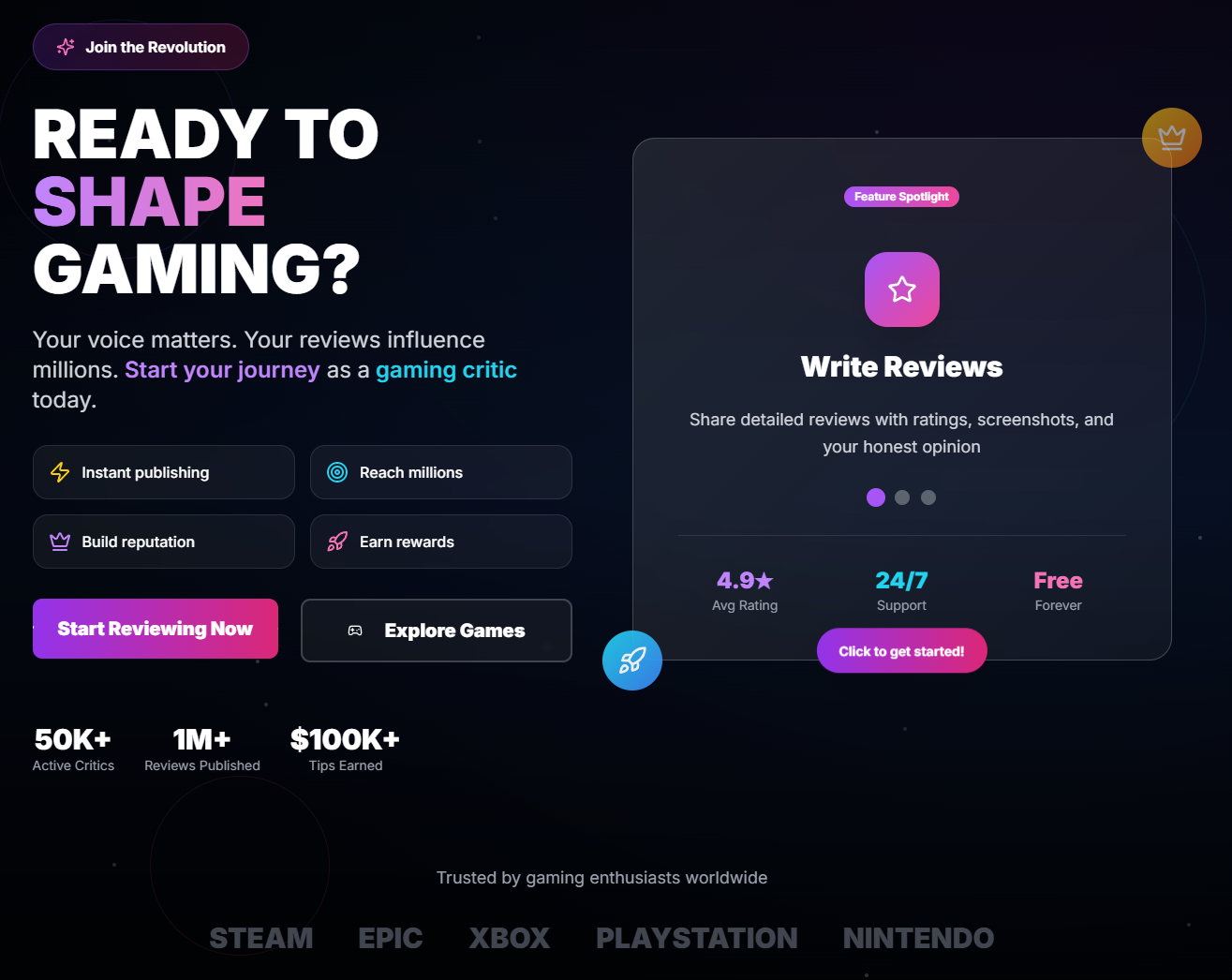 Game Reviews Hub - The Ultimate Gaming Community